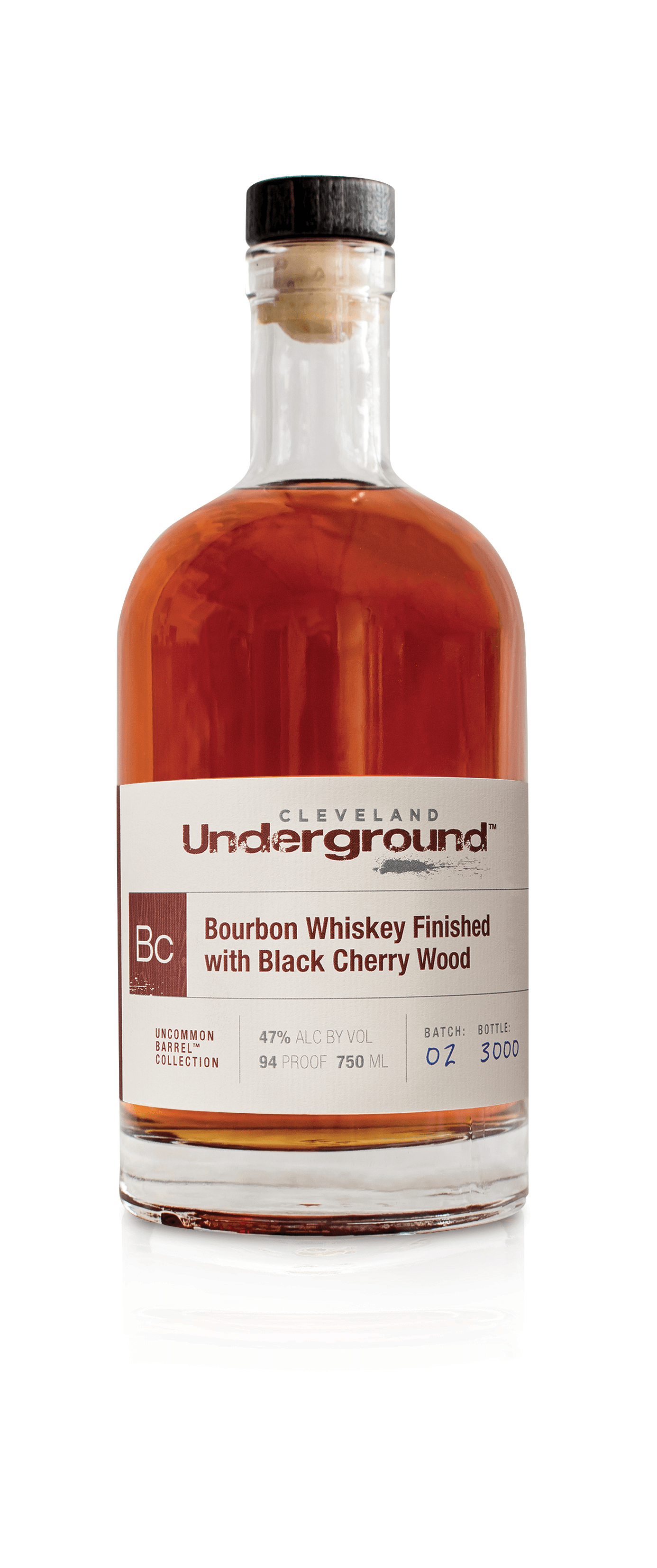 Cleveland Underground Bourbon Whiskey Finished With Black Cherry Wood ...