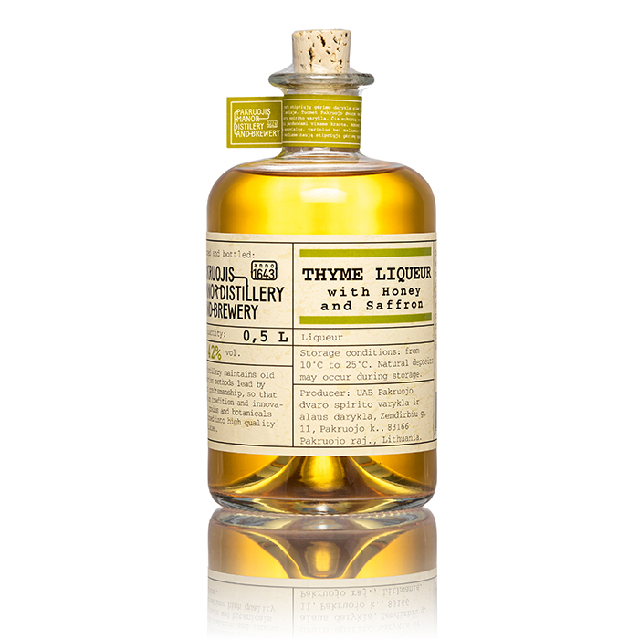 Thyme liqueur with honey and saffron from Lithuania - Winner of Silver ...