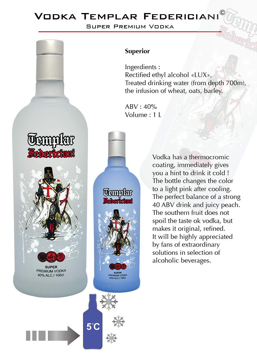 Vodka Templar from Ukraine - Winner of Bronze medal at the USA Spirits ...